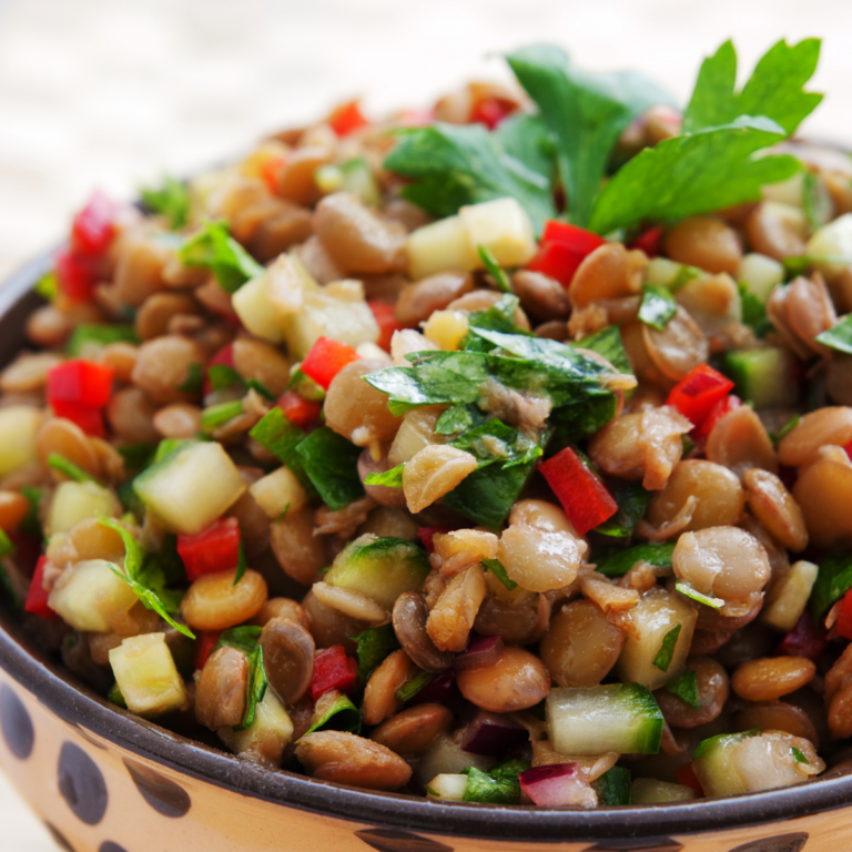 Ensalada de lentejas - Veganuary