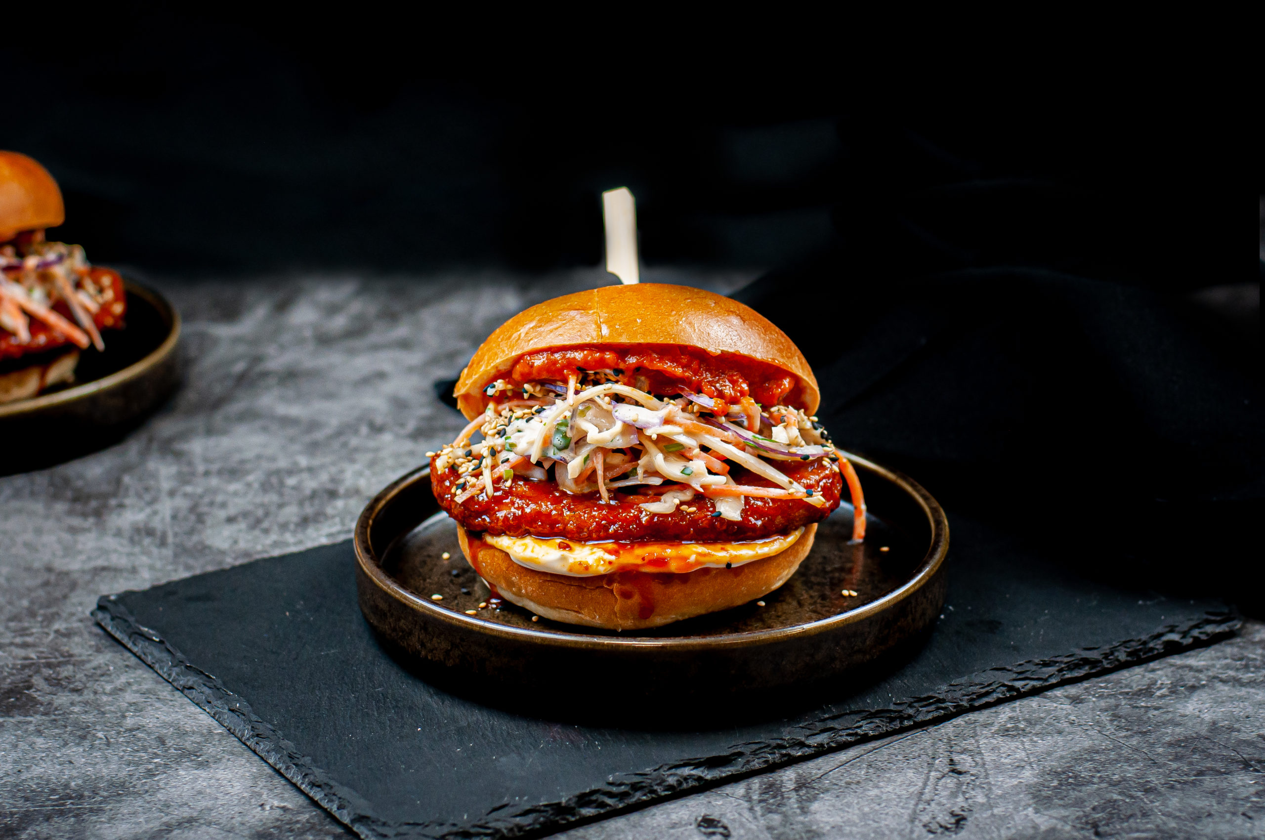 Vegan Korean Crunchy Fillet Burger | Vegan Burger Recipe