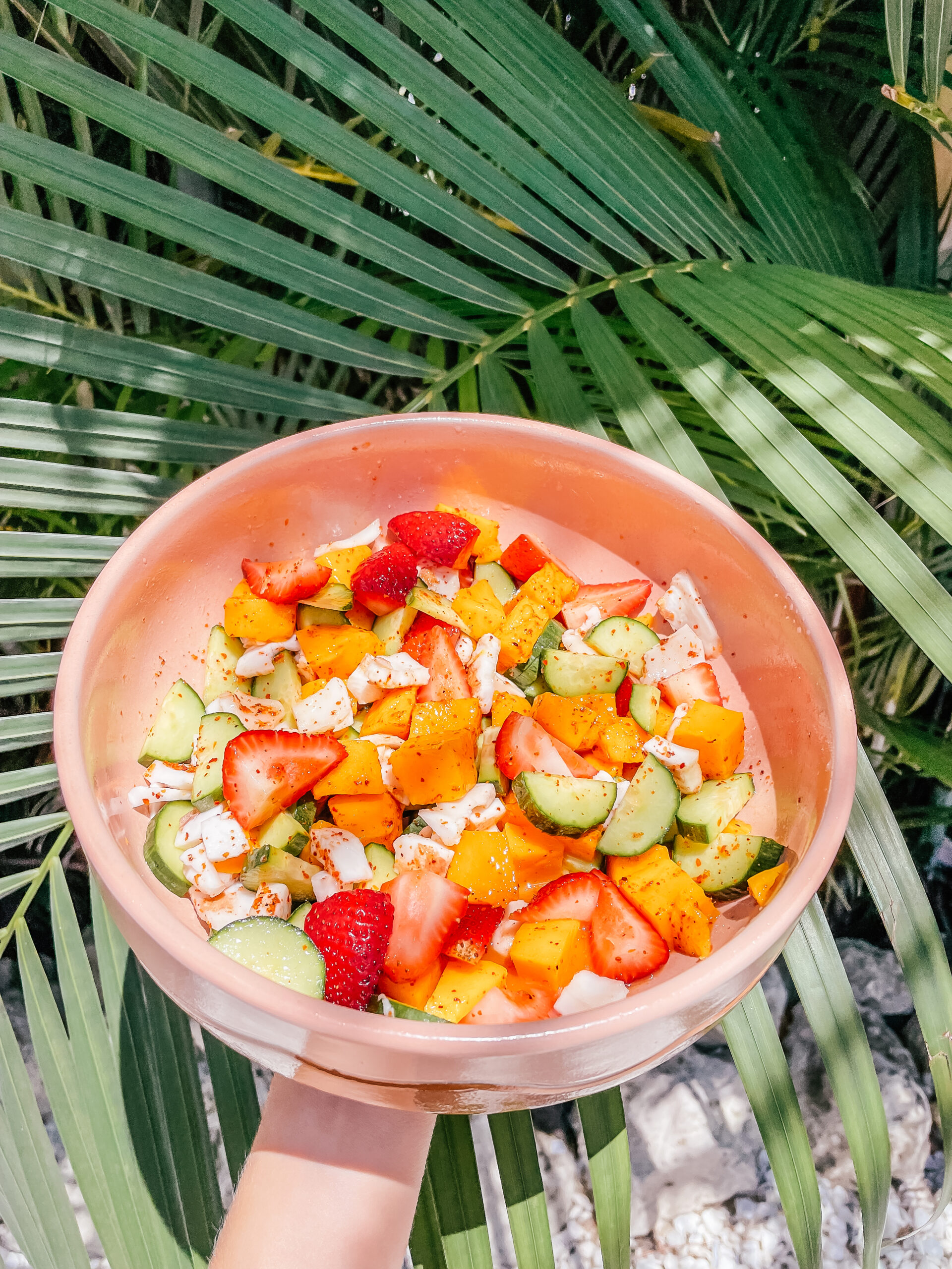Ensalada de coco y fruta - Veganuary