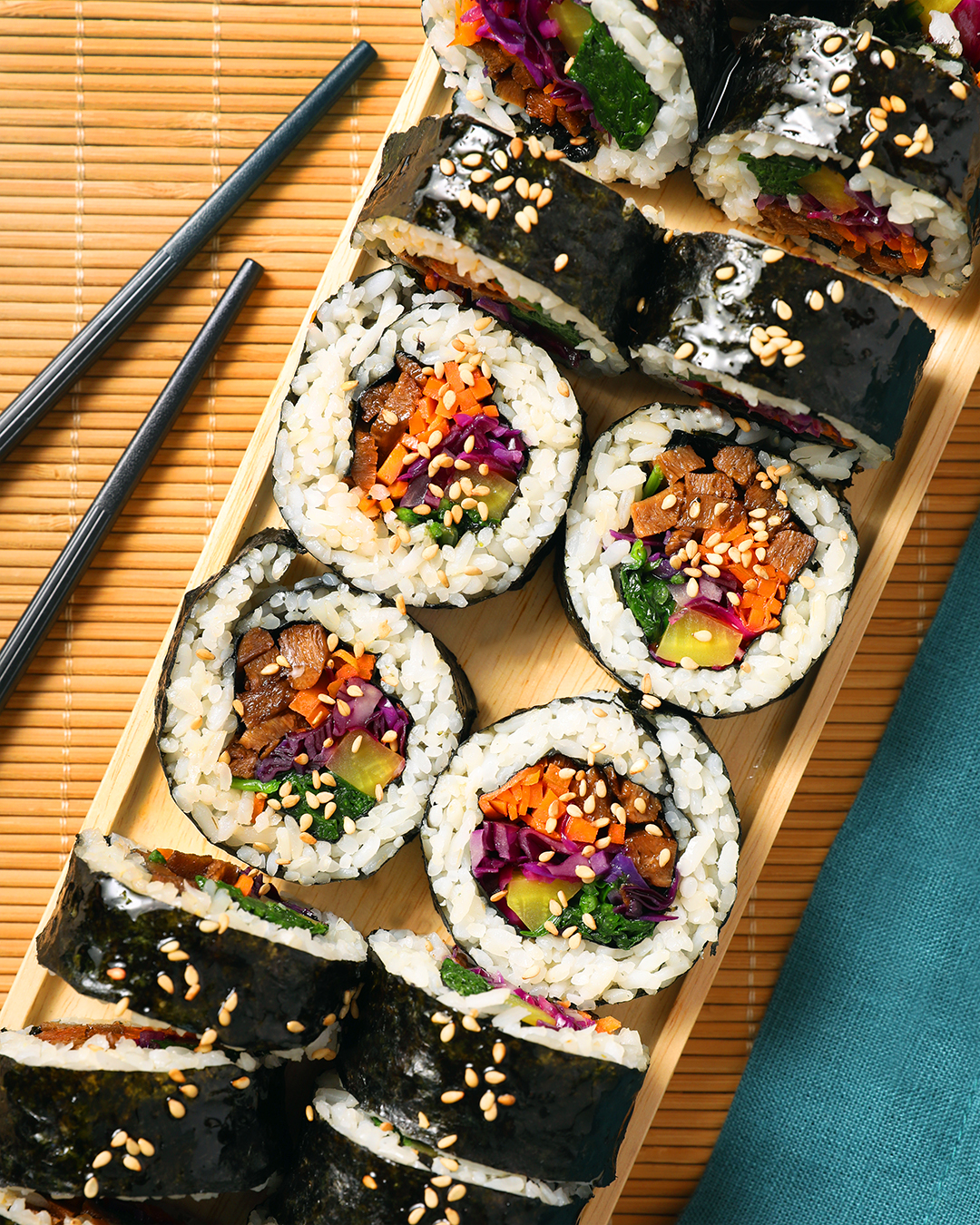 Plant-Based Steak Kimbap | Veganuary