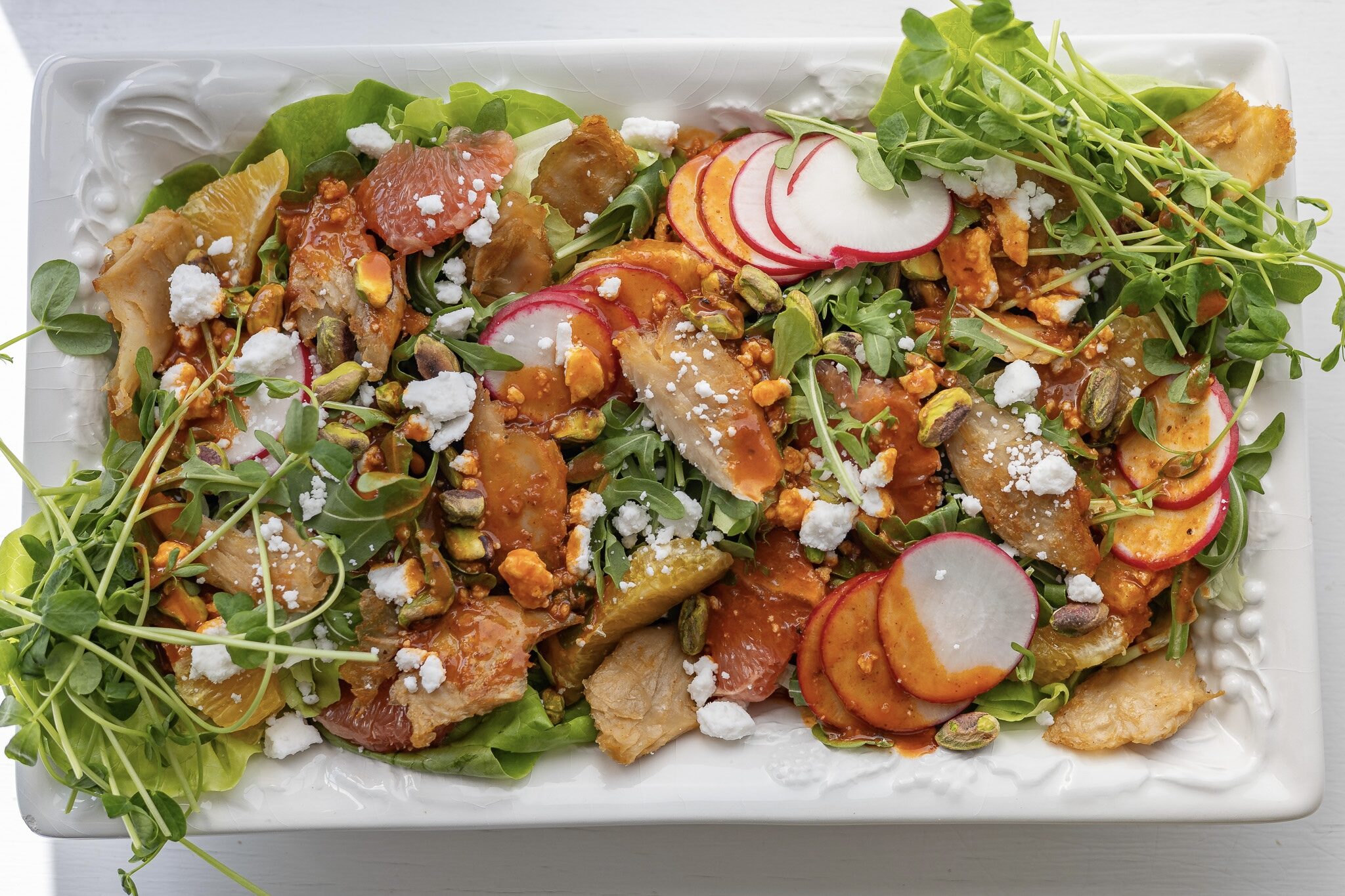 Harissa Honey Daring Plant Chicken & Citrus Salad - Veganuary